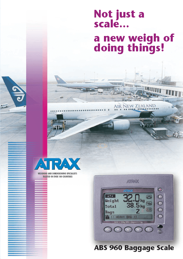 ABS960+ Check-in Conveyor Scales | Airport Baggage Scales | Atrax