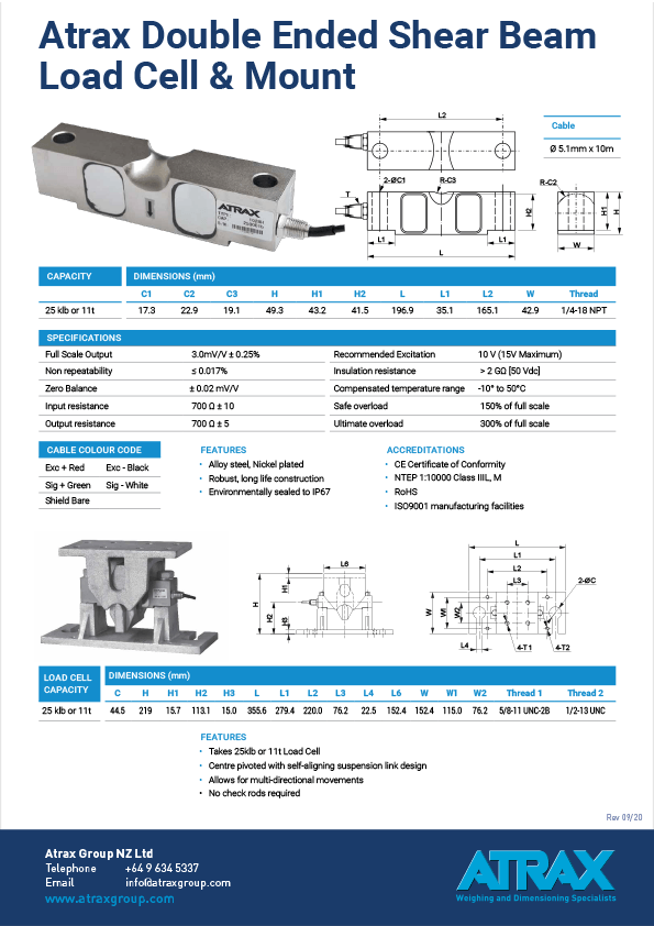 Load Cells | Accurate Weighing | Cargo Scales | Atrax Group